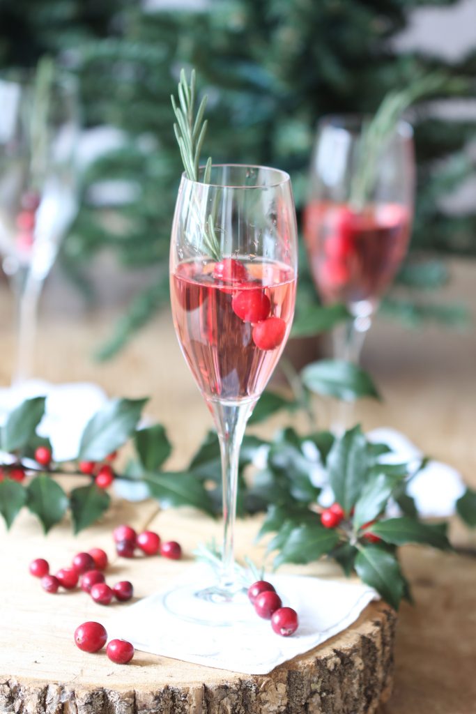 Cranberry Rosemary Champagne Cocktail | Ridgely's Radar