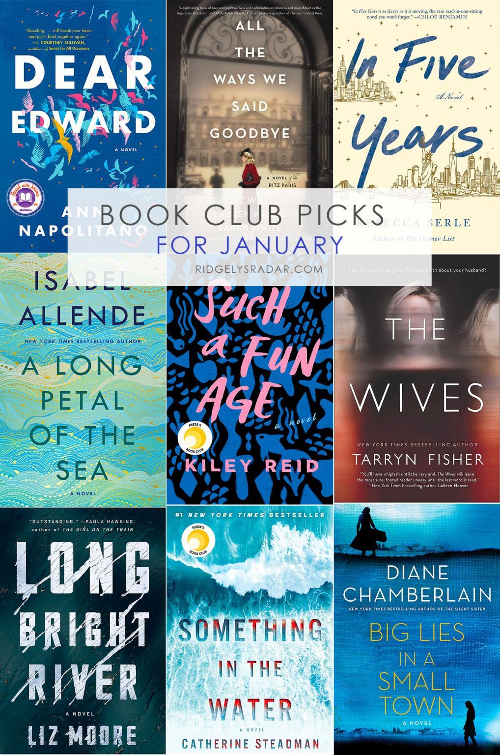 Book Club Books for January! | Ridgely's Radar