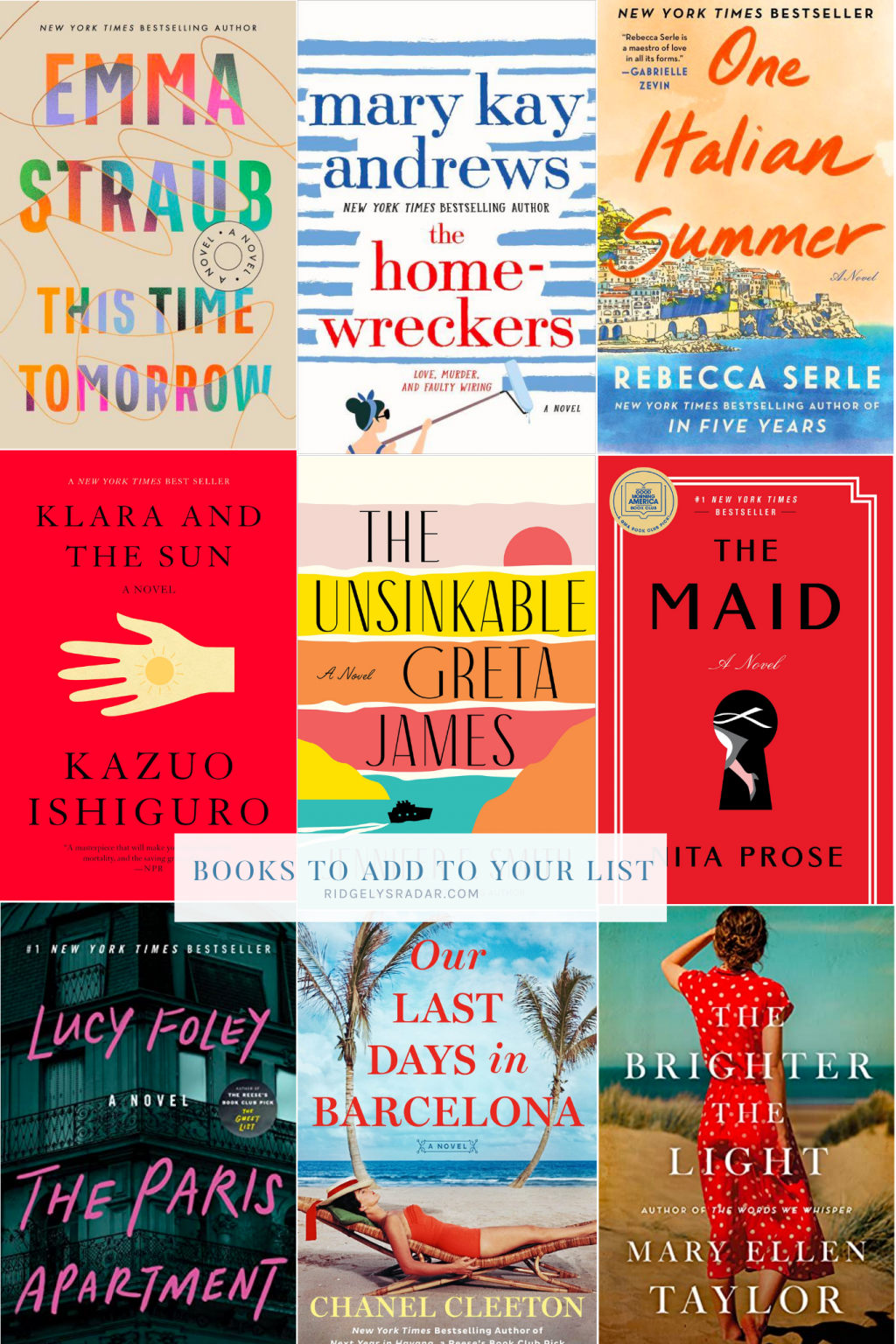 Books to Read Now and Add to Your Reading List | Ridgely's Radar