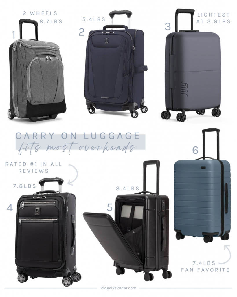 Best Rolling Carry On Luggage that will Fit Overhead | Ridgely's Radar