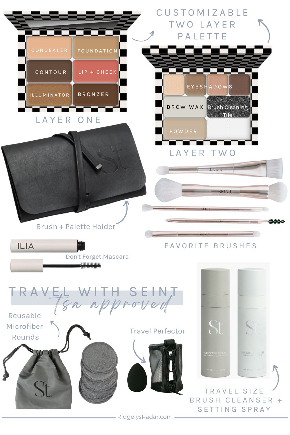 How to Travel with Seint Makeup | Ridgely's Radar